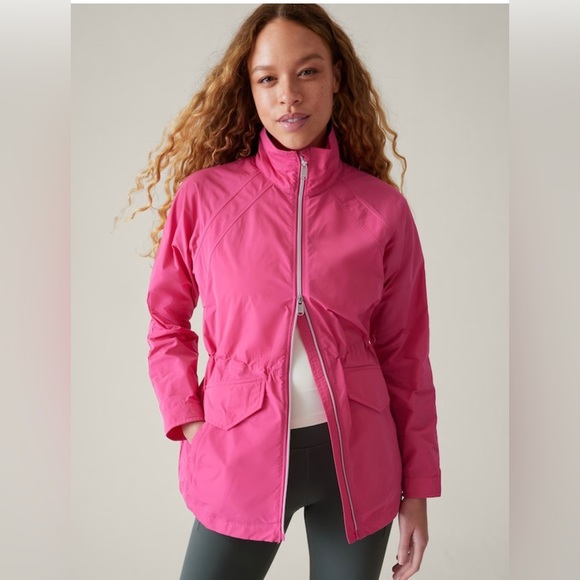 Athleta | Jackets & Coats | Nwtathleta Pink Westerly Jacket Extra Large ...